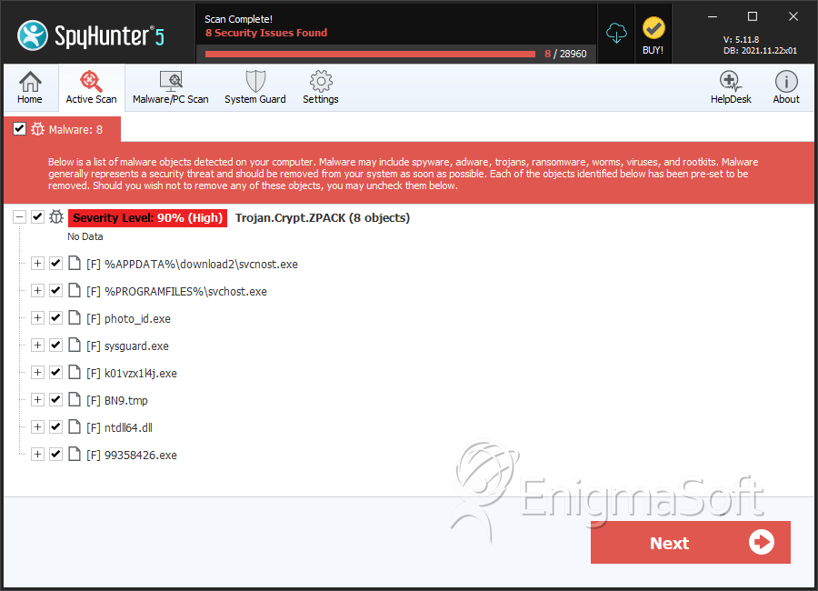 Crypt ZPACK Gen Removal Report Crypt ZPACK Gen Removal Report