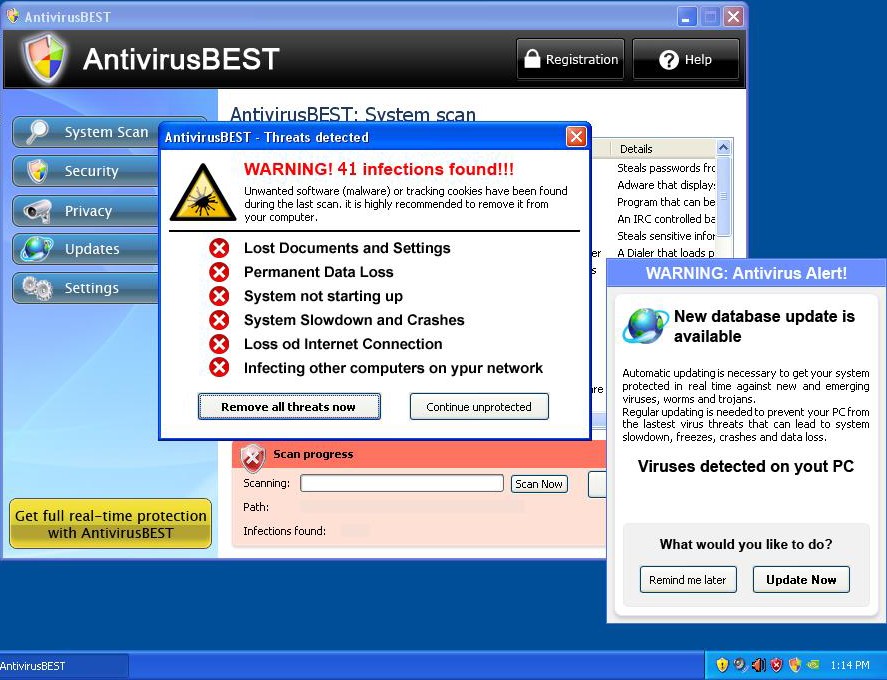AntivirusBEST Removal Report