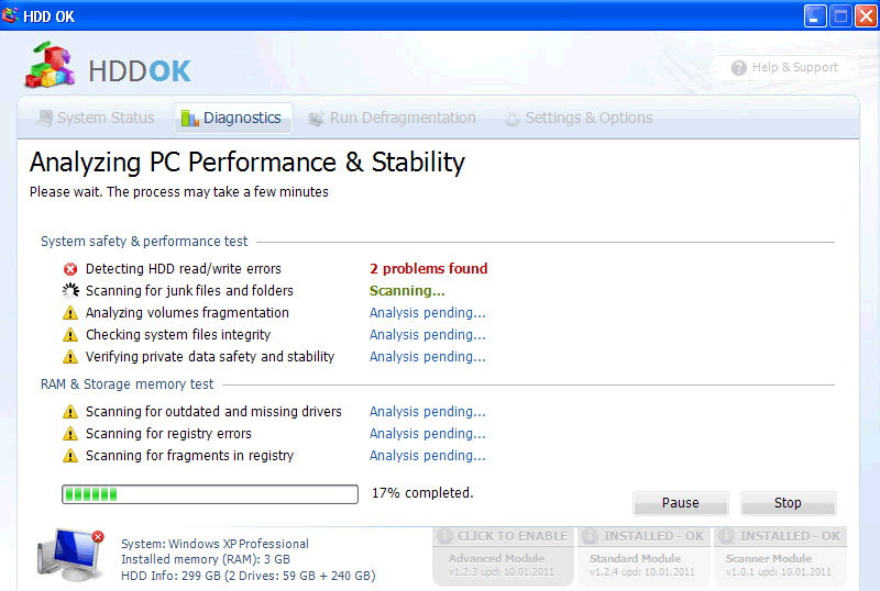 HDD Ok Removal Report