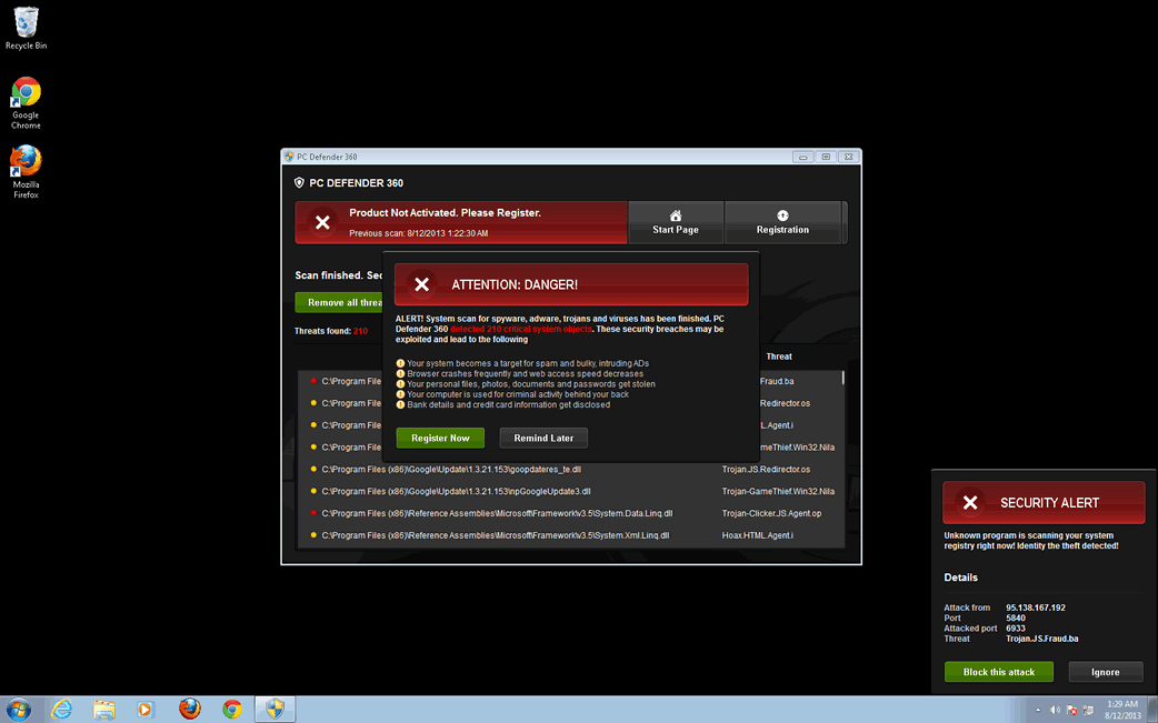 PC Defender 360 Removal Report