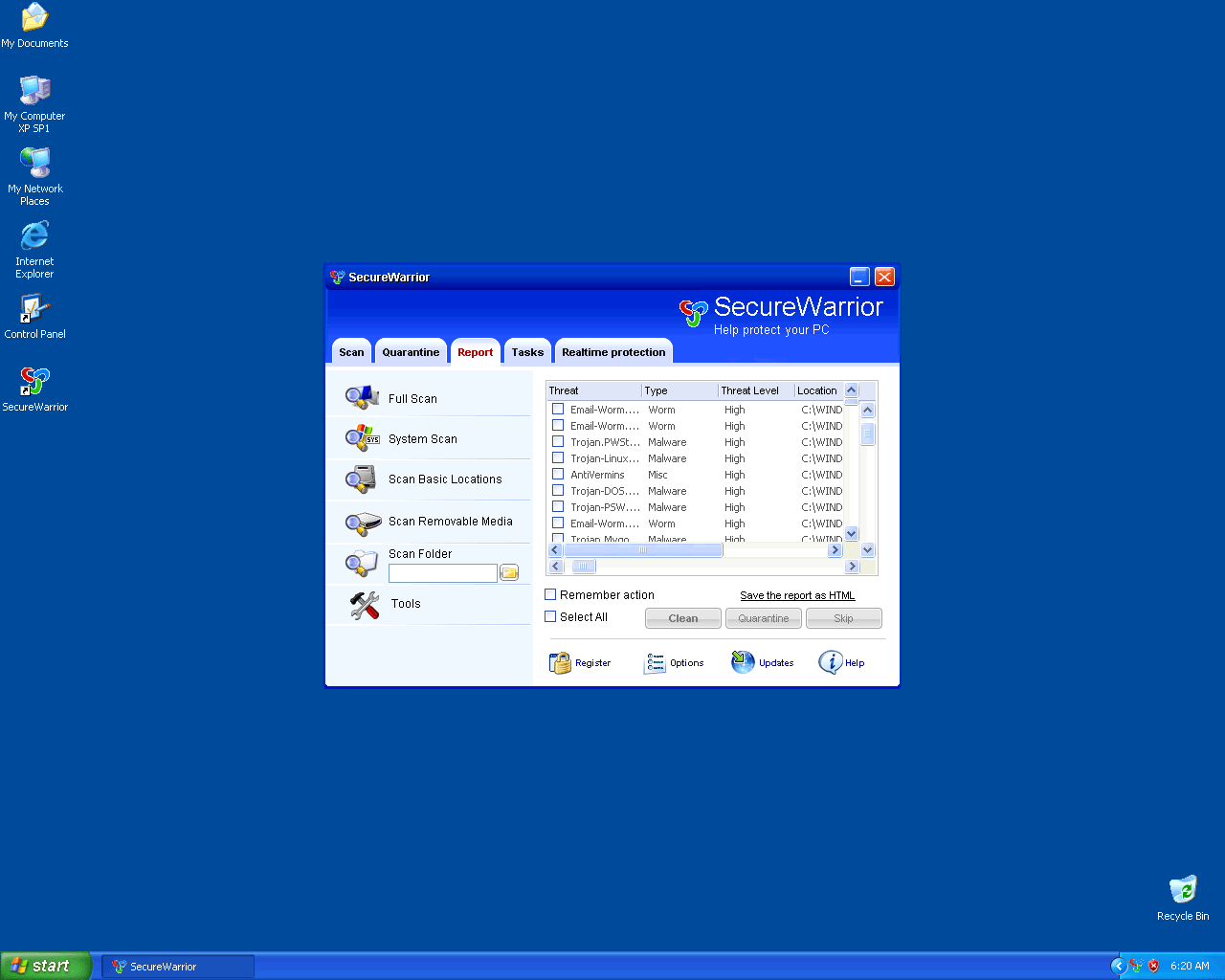 Secure Warrior Removal Report