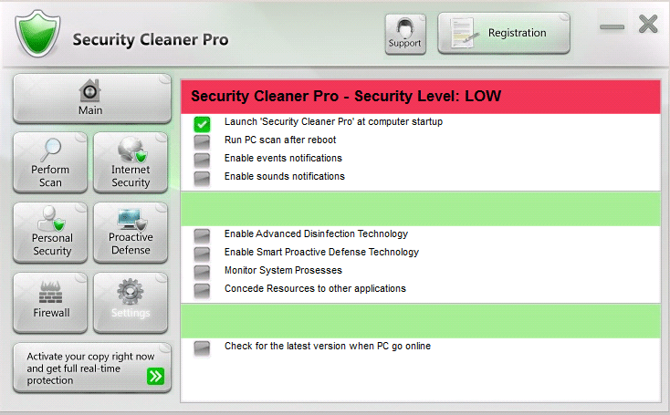 Security Cleaner Pro Removal Report
