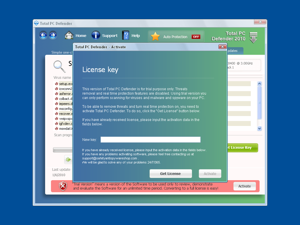 Total PC Defender 2010 Removal Report