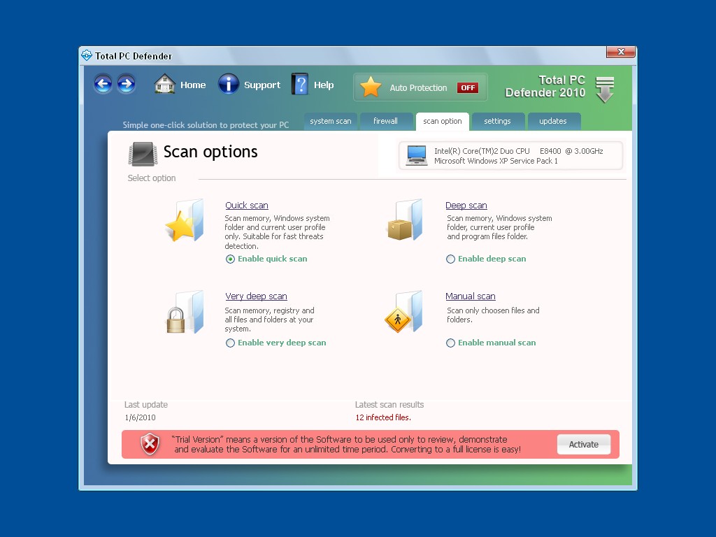 Total PC Defender 2010 Removal Report