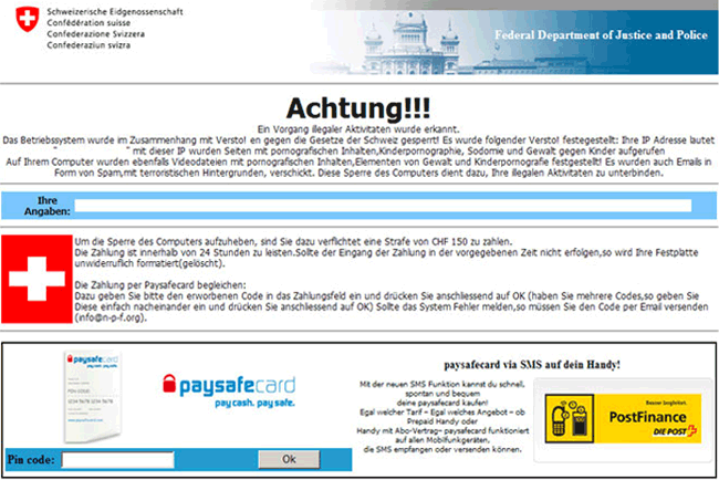 Fake Federal German Police (BKA) Notice Variante Removal Report