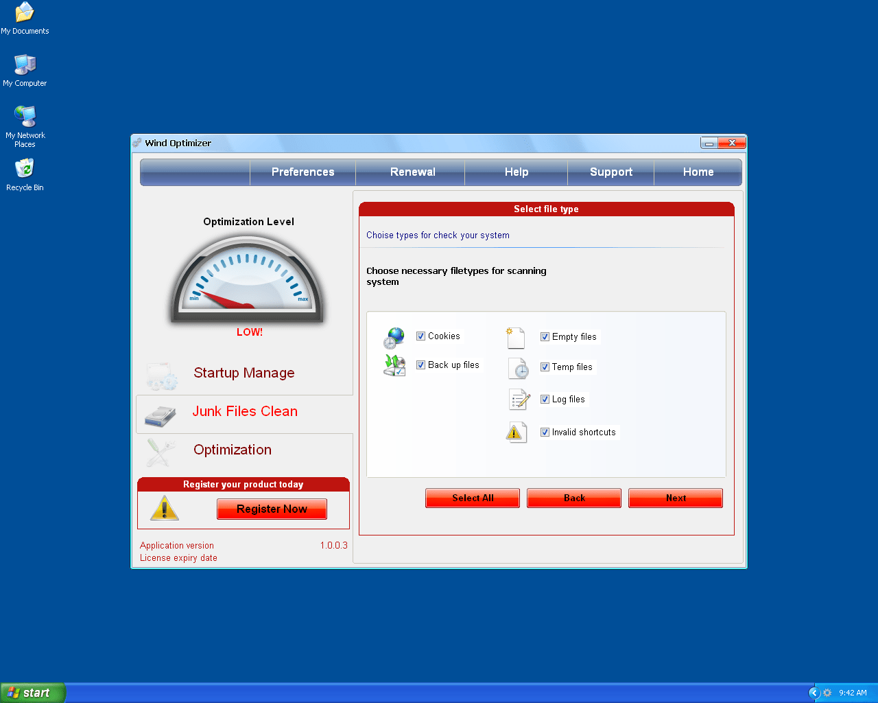 Wind Optimizer Removal Report