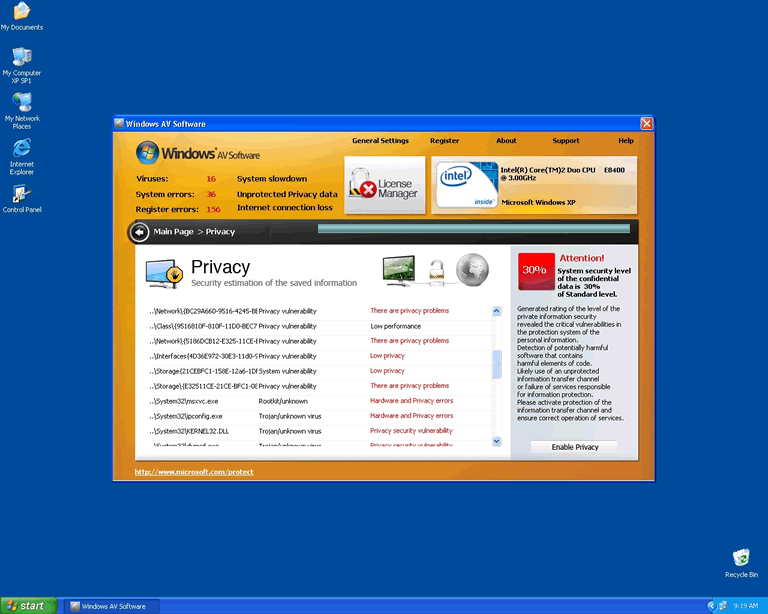 Windows AV Software Removal Report