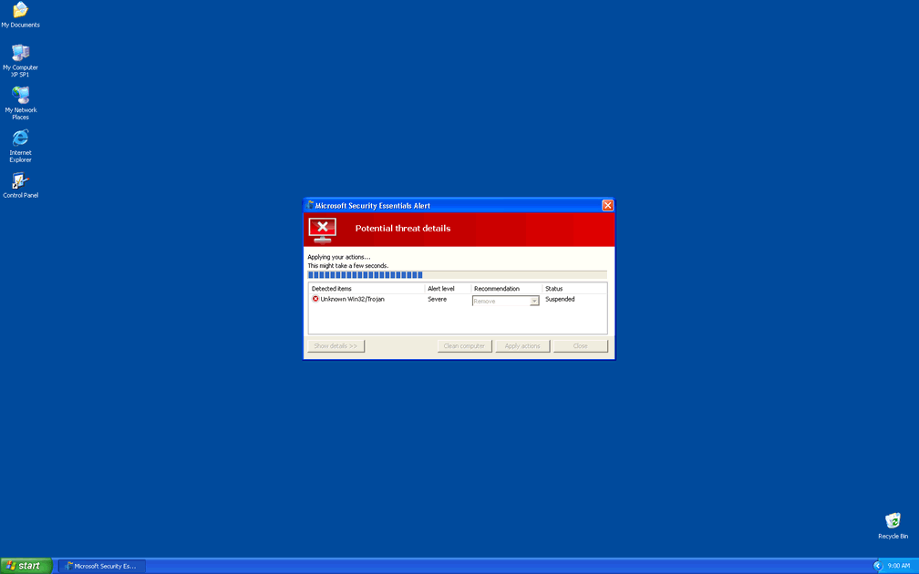Windows Concern System Removal Report