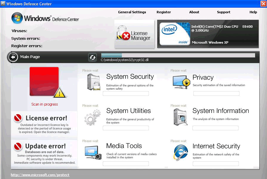 Windows Defence Center Removal Report