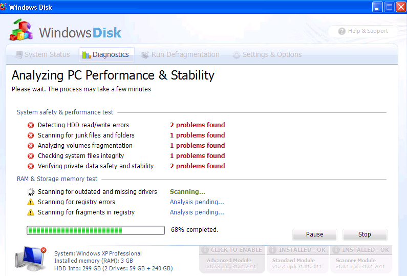 Windows Disk Removal Report