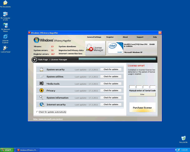 Windows Efficiency Magnifier Removal Report