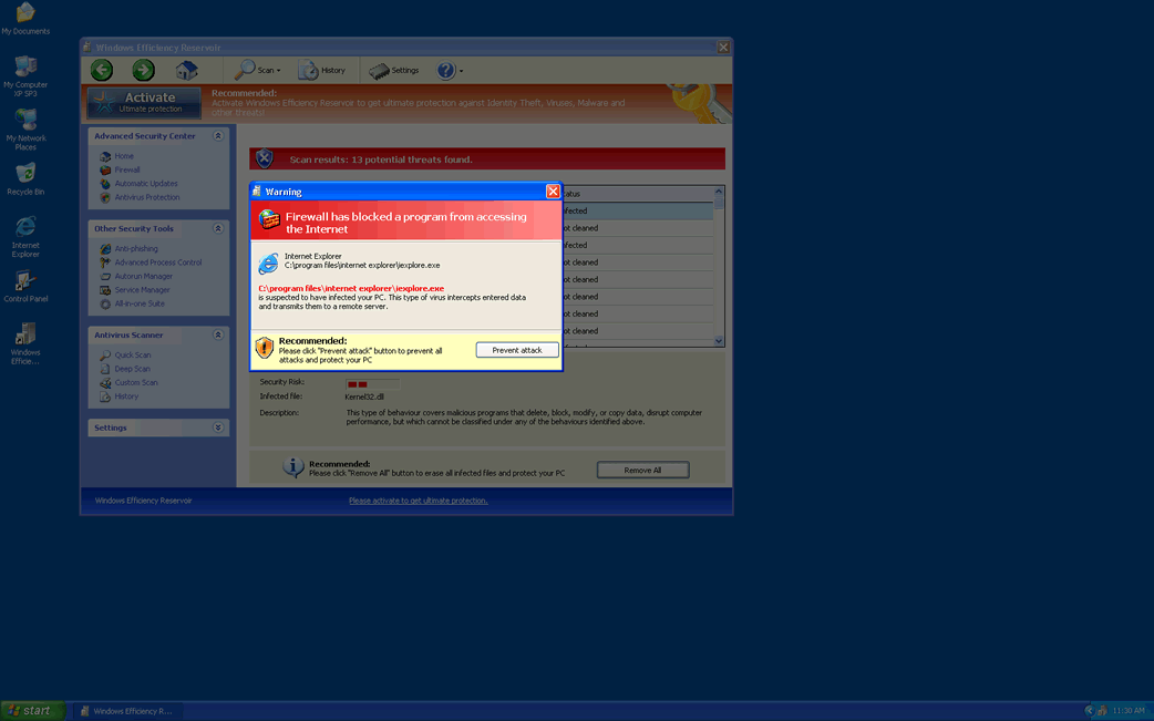 Windows Efficiency Reservoir Removal Report