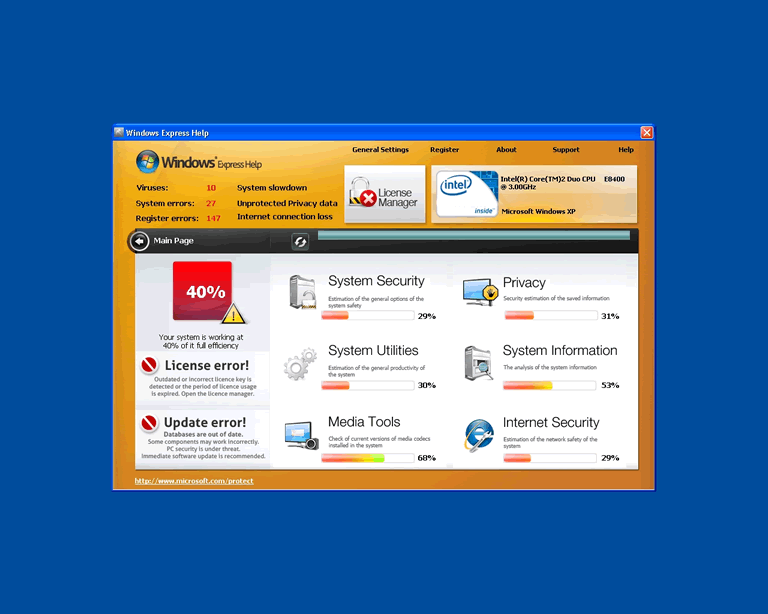 Windows Express Help Removal Report