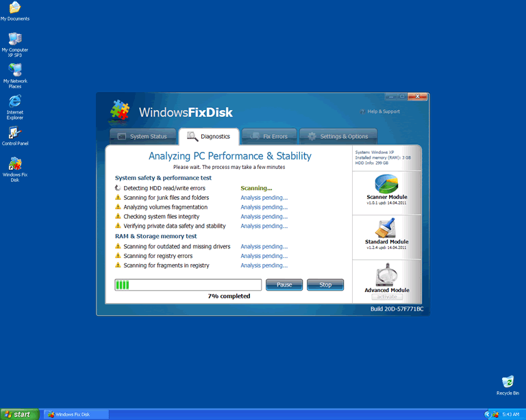Windows Fix Disk Removal Report