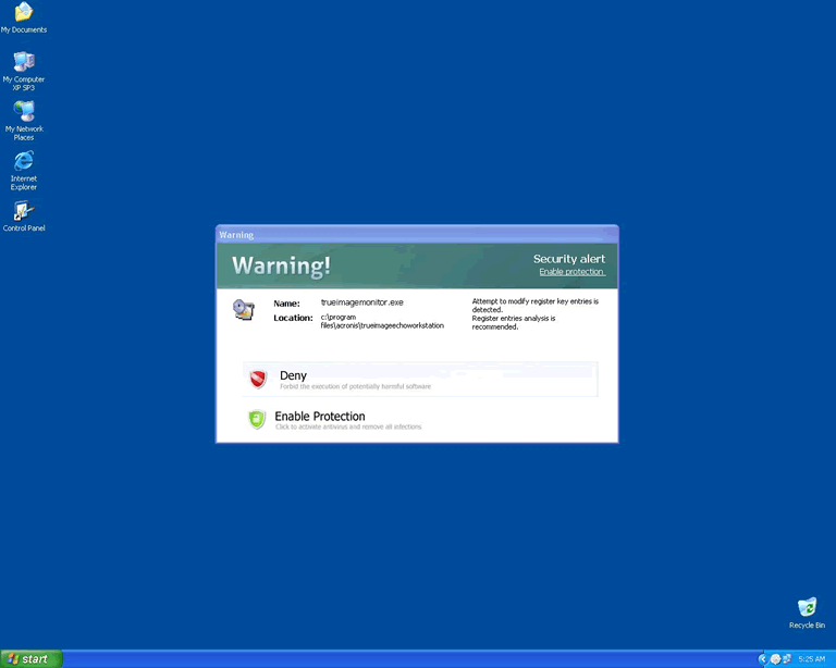 Windows Problems Protector Removal Report