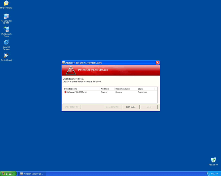 Windows Problems Protector Removal Report