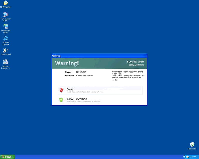 Windows Problems Solution Removal Report