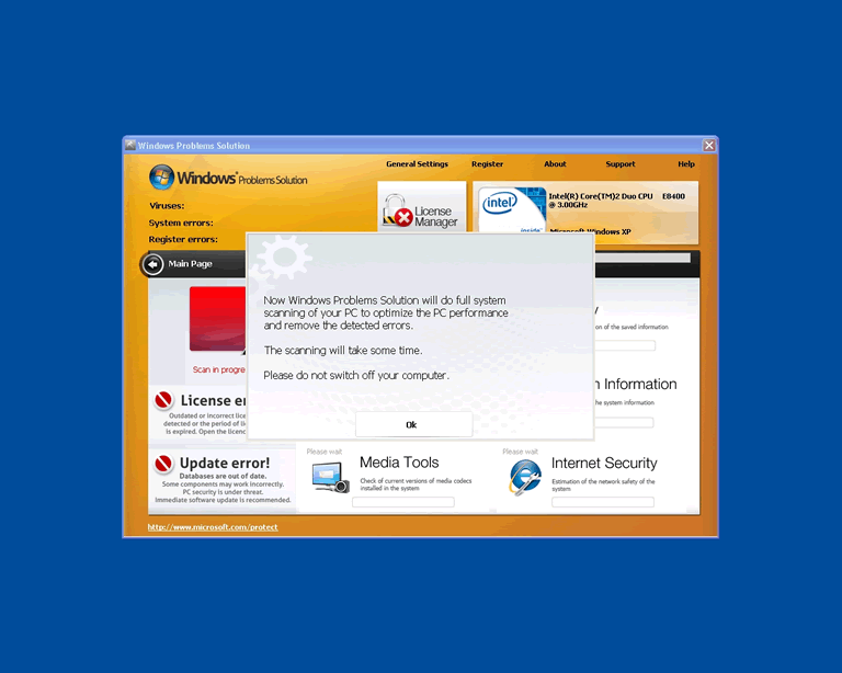 Windows Problems Solution Removal Report