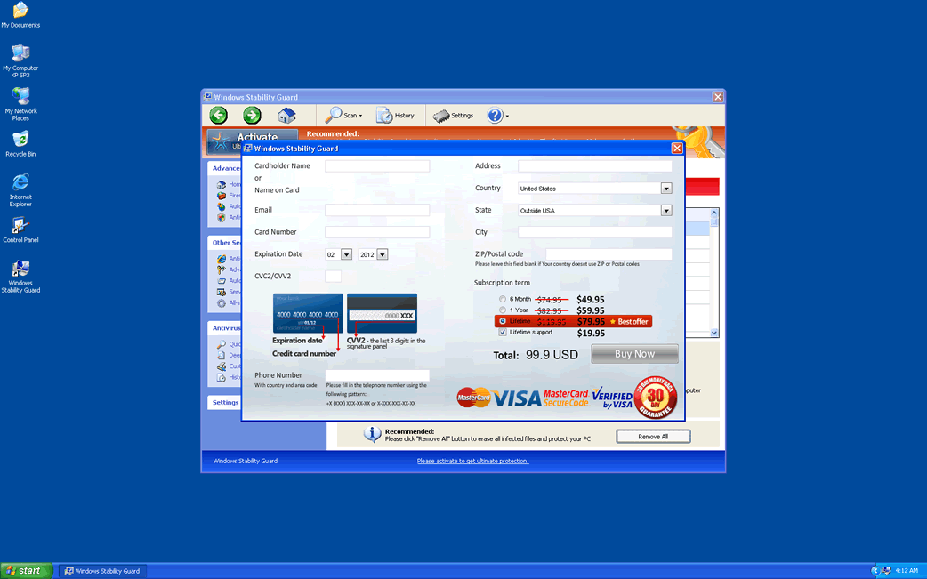 Windows Stability Guard Removal Report
