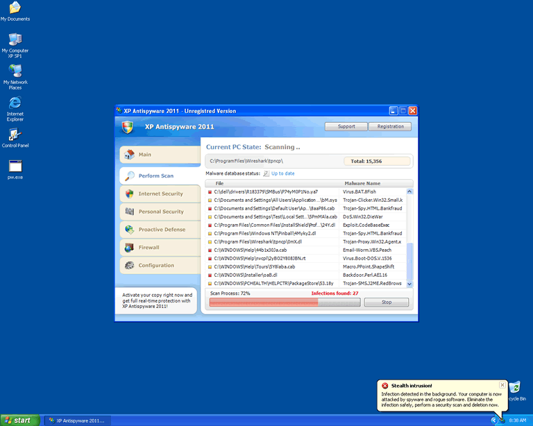 XP Antispyware 2011 Removal Report