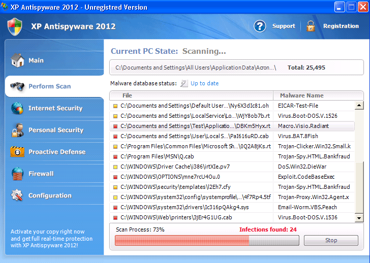 XP Antispyware 2012 Removal Report