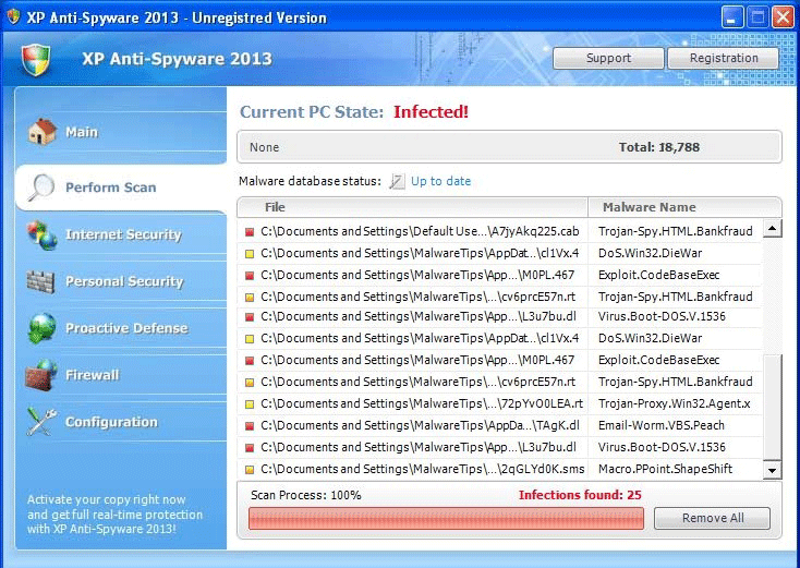 XP Antispyware 2013 Removal Report