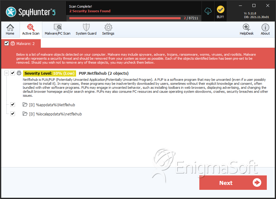 Win 7 Total Security 2013 Removal Report