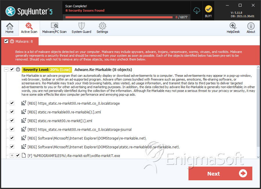Ads by ReMarkable Removal Report