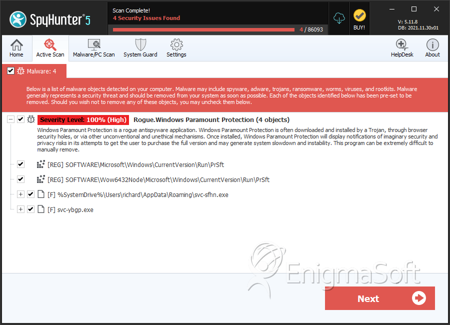Windows Paramount Protection