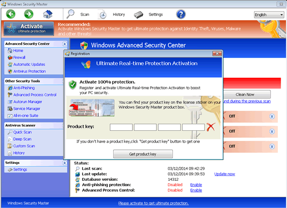 Windows Security Master Removal Report