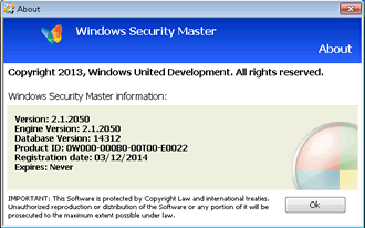 Windows Security Master Removal Report