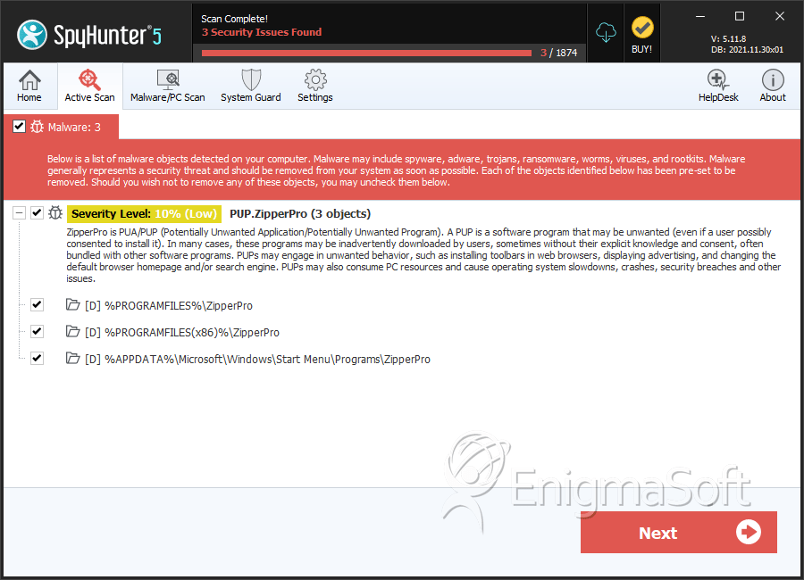 ZipperPro Removal Report