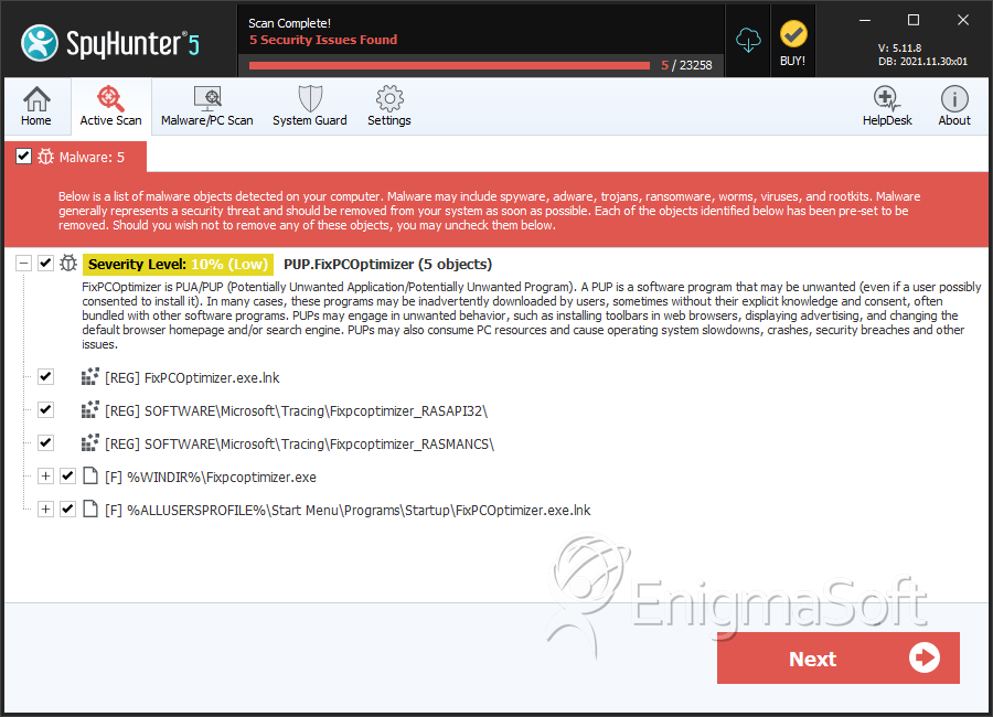 FixPCOptimizer Removal Report