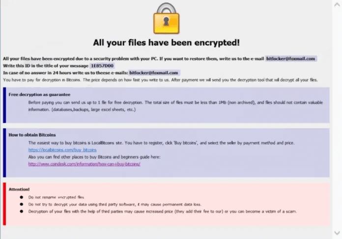 Wiki Ransomware Removal Report