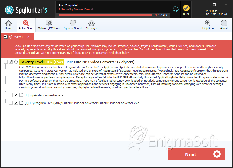 PUP.Cute MP4 Video Converter Removal Report
