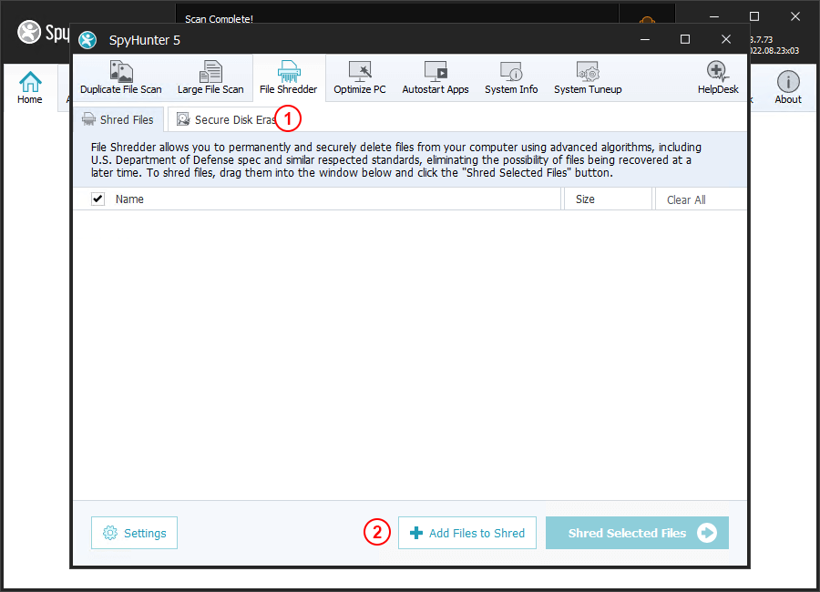 File Shredder - Remove Spyware & Malware with SpyHunter - EnigmaSoft Ltd