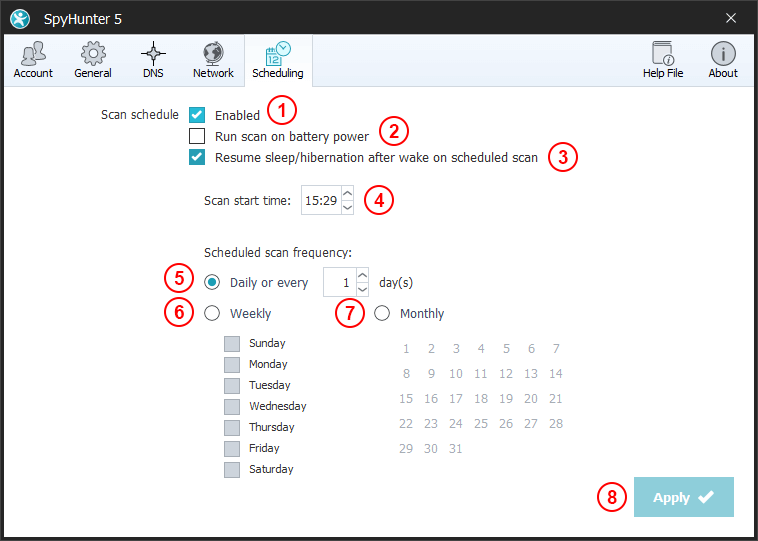 Scan Scheduling - Remove Spyware & Malware with SpyHunter - EnigmaSoft Ltd