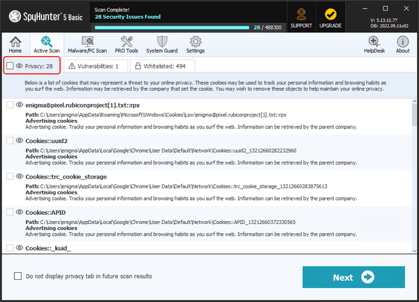 Privacy - Remove Spyware & Malware with SpyHunter - EnigmaSoft Ltd