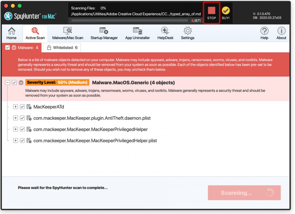 Initiating a Scan - Remove Spyware & Malware with SpyHunter ...