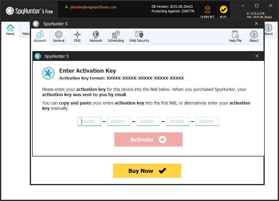 How to Register and Activate SpyHunter